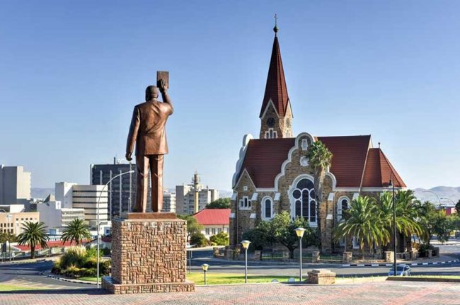 Windhoek, capitale della Namibia, città “europea” dell’'Africa australe
